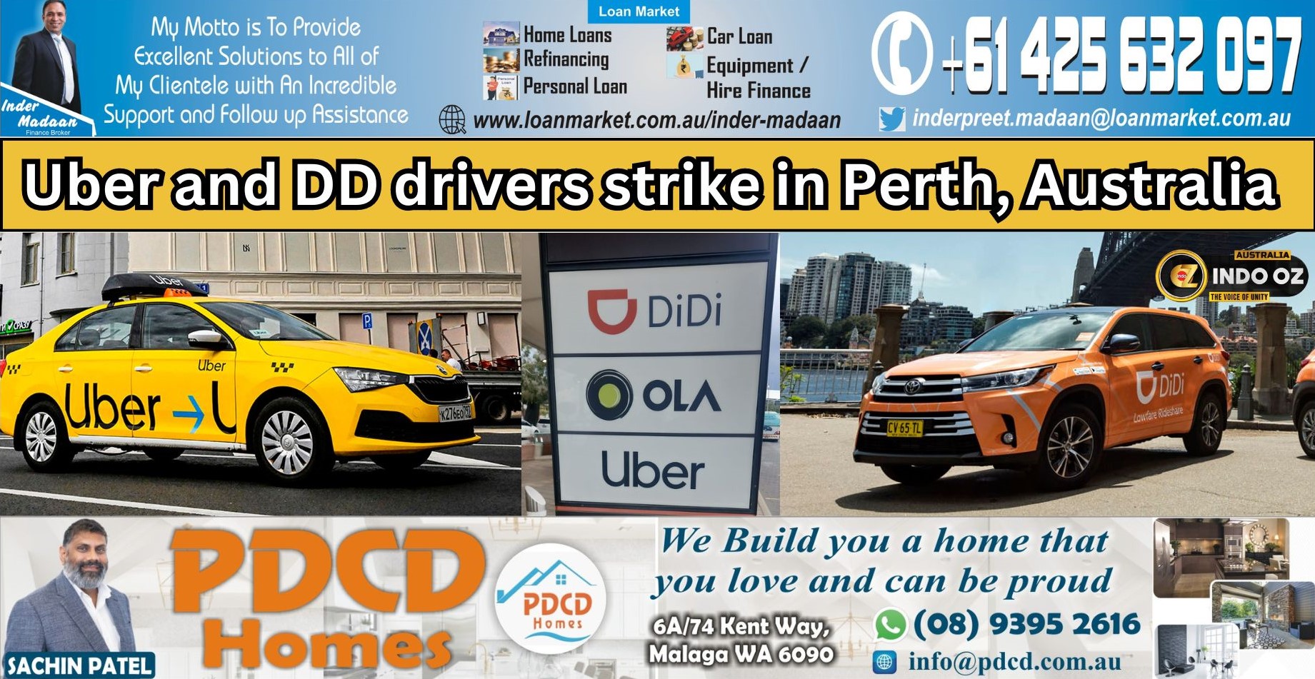 Uber and DD drivers strike in Perth, Australia - INDO OZ AUSTRALIA